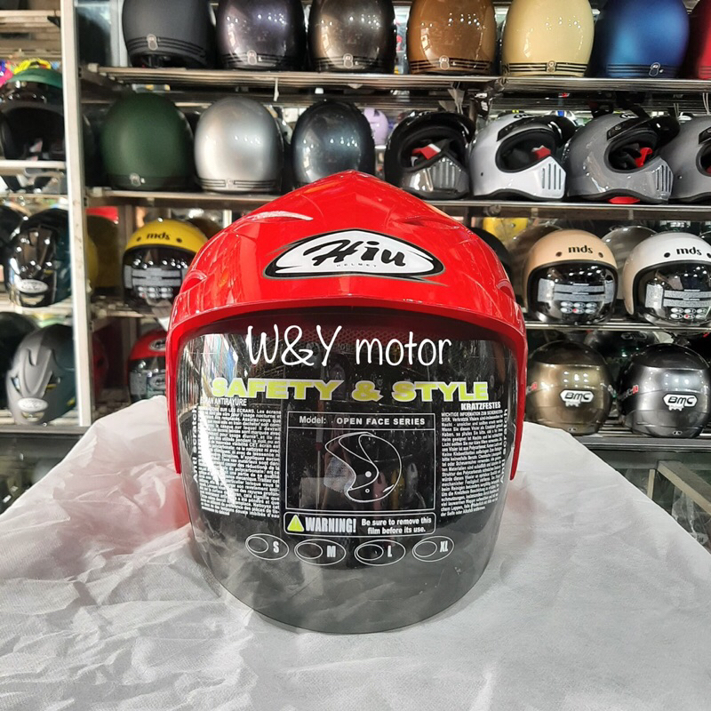 Jual Helm Hiu Nico Warna Fire Red / Merah Api - All Size (Muat Kepala ...