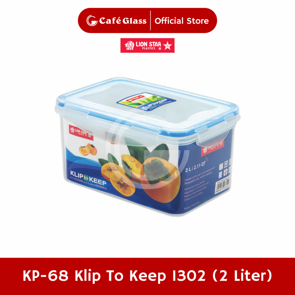 Jual KOTAK BEKAL SEKOLAH KP-68 | ANTI TUMPAH KLIP TO KEEP (2L ...
