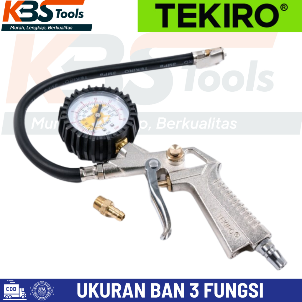 Jual TEKIRO Ukuran ban 3 fungsi TG 3 / Alat Pengisi + Ukur Tekanan ...