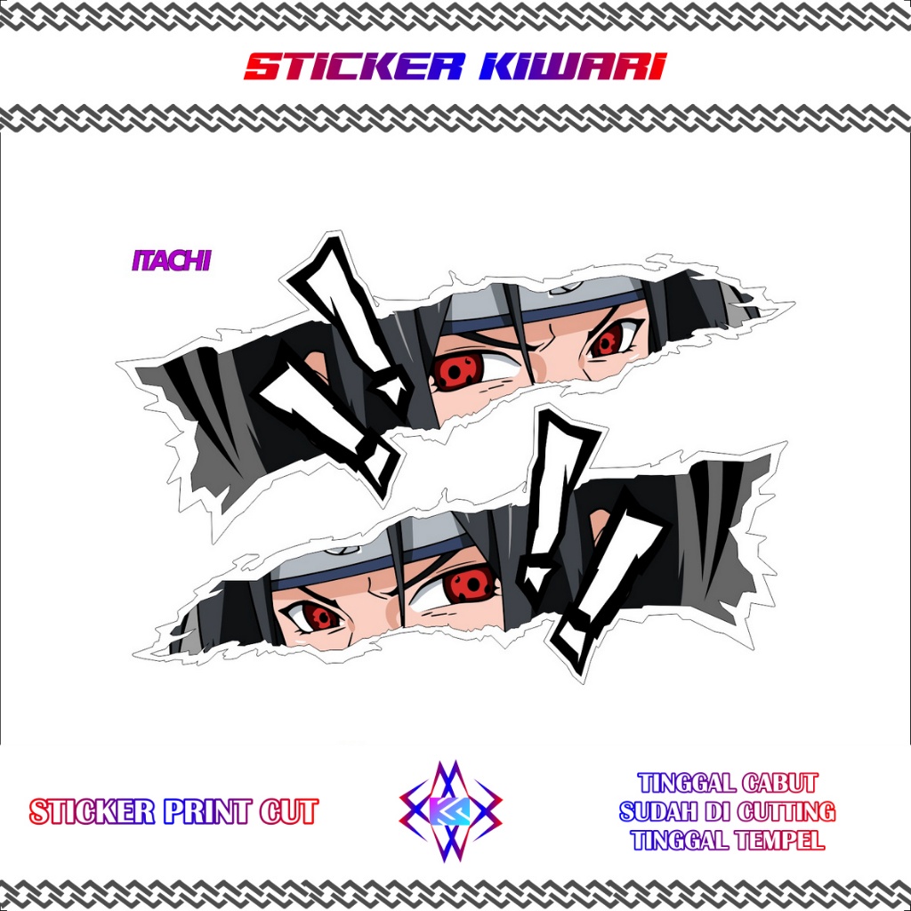 Jual STICKER PRINT CUT / STICKER MATA / MOTIF ANIME LOOK EYES / STOCK ...