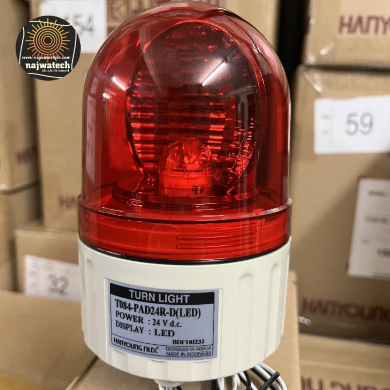 Jual Warning Light/Turn Light/Rotary Lamp Hayoung T084-PA-D24-R-D 24vdc ...