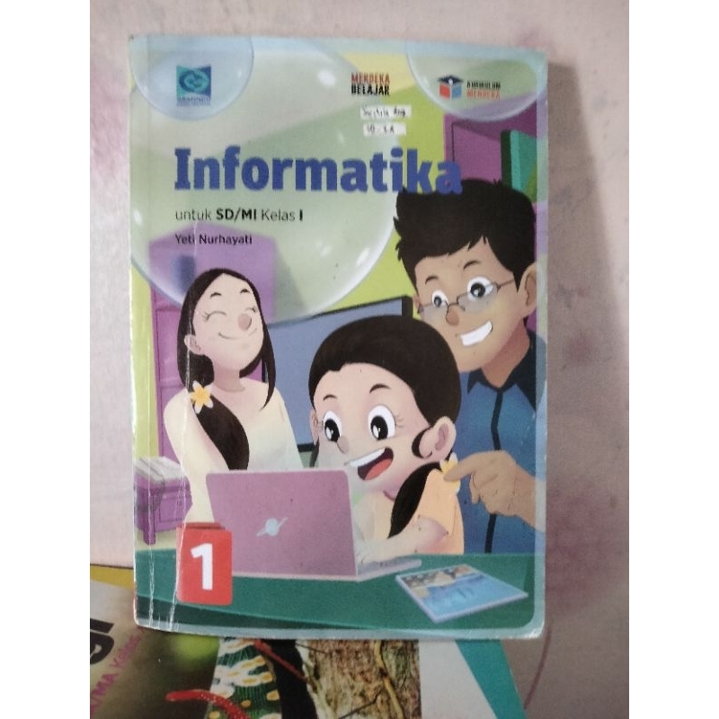 Jual buku informatika kelas 1/ I sd mi grafindo kurikulum merdeka ...