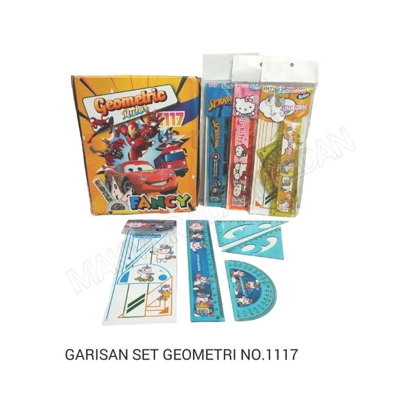 Jual Penggaris Set Geometri 4in1 Perlengkapan Sekolah Komplit 1117 ...