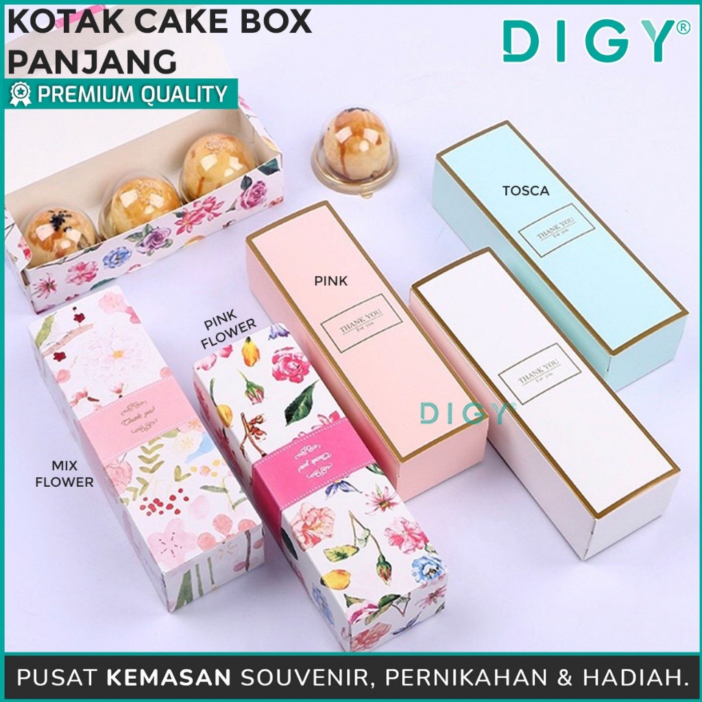 Jual Kotak Cake Box Panjang / Paper Bag Vintage / Box Packaging Hadiah ...