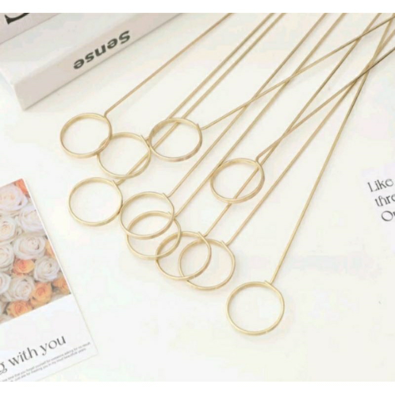 Jual AMARY [ECER] Stik Kartu Bulat Ucapan Card Holder Besi | Shopee ...