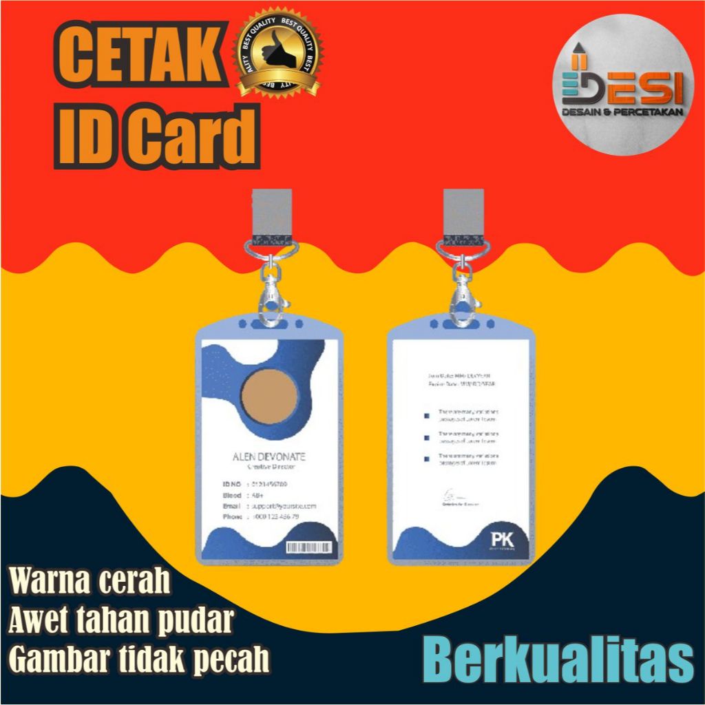 Jual ID CARD PREMIUM - BAHAN TEBAL - BERKUALITAS | Shopee Indonesia
