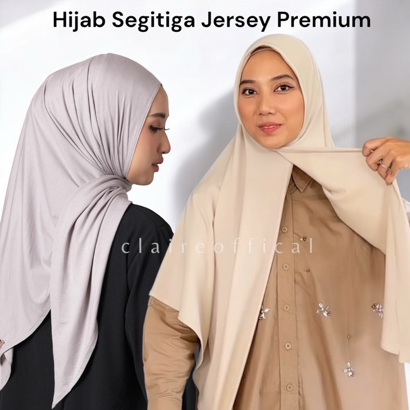 Jual Hijab Segitiga Instant Jersey Premium Tutup / Hijab Segitiga ...