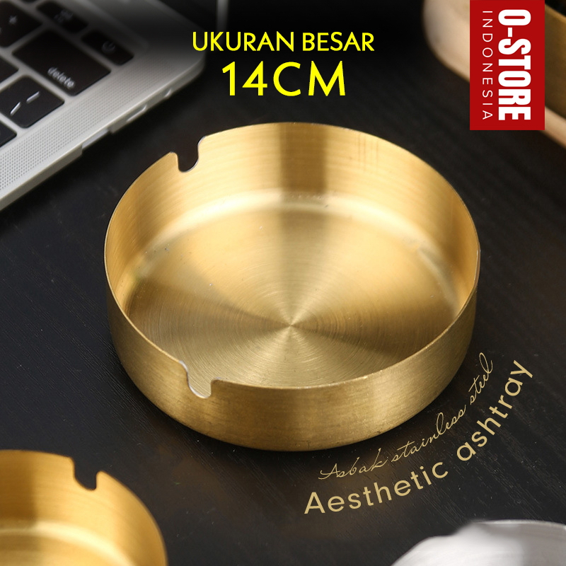 Jual Asbak Stainless Tebal Asbak Estetik Tempat Penyimpanan Abu Premium ...