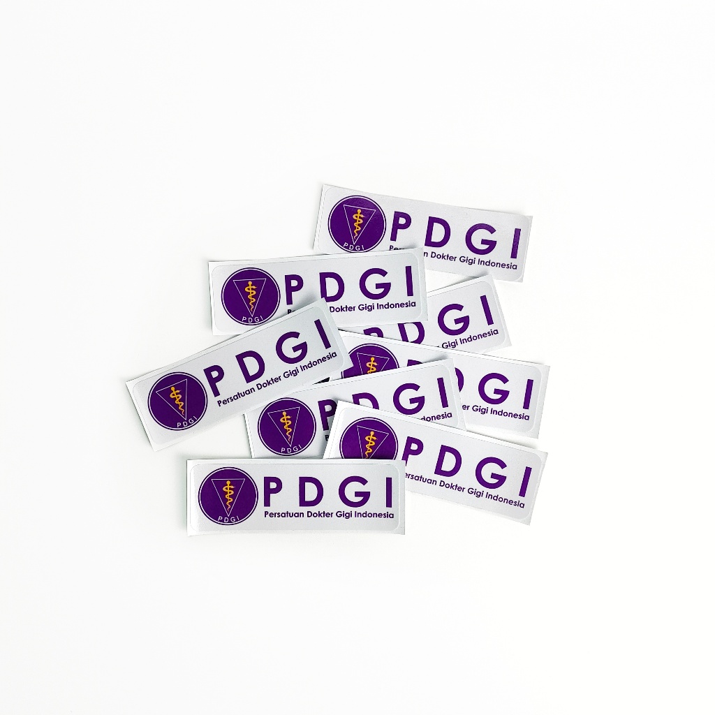 Jual Sticker Mobil Tempel dari Luar Logo Tulisan PDGI dokter Gigi Anak ...