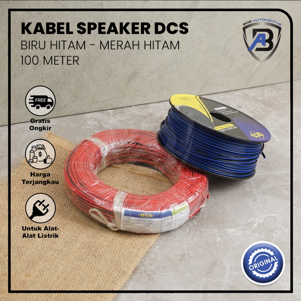 Jual 【DCS】Kabel Tweeter Audio Speaker Mobil 2x12 100m Serabut Tembaga ...
