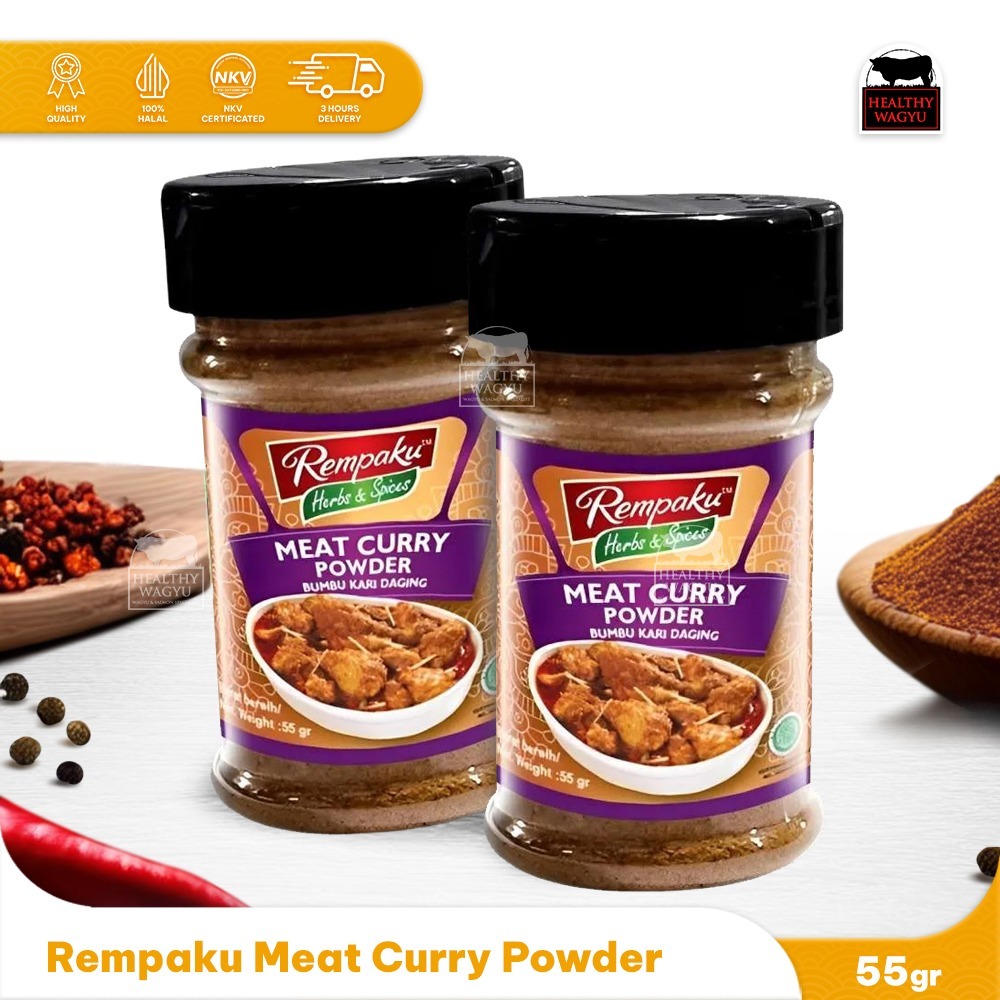 Jual Meat Curry Powder Bumbu Kari Daging Rempaku 55gr Healthy Wagyu ...