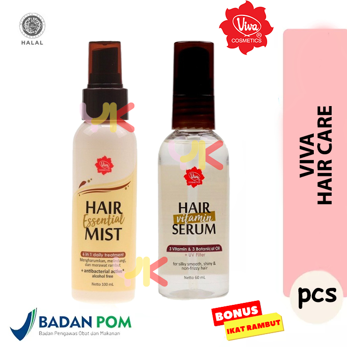 Jual Viva Hair Vitamin Serum 60ml \|Hair Essential Mist - 100 ml ...