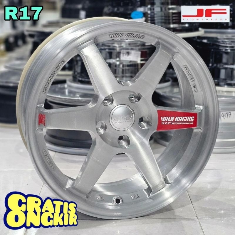 Jual Velg mobil racing r17 TE37 FLOW FORMING LEBAR 7,5 ET 40 velg mobil ring 17 velg racing ...