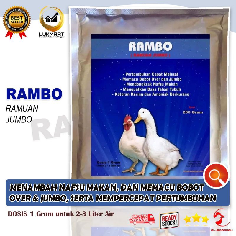 Jual Vitamin Ayam - Rambo - Suplemen Ayam Broiler - Penambah Nafsu ...