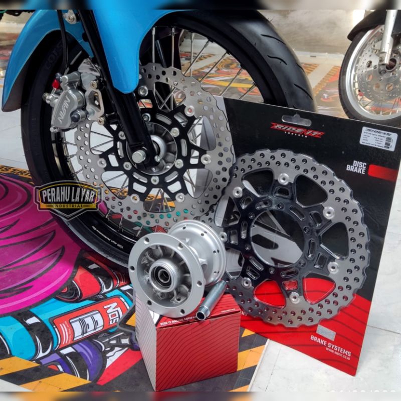 Jual Tromol KLX d tracker set piringan Ride It Tromol Depan Ride It ...
