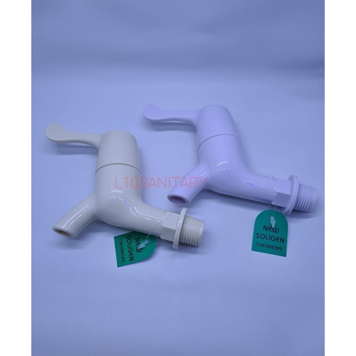 Jual FG2 Kran Air PVC Soligen Kran Tembok Engkol Plastik New Soligen 12 ...