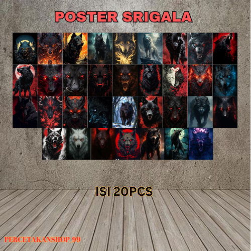 Jual Poster Dinding Aesthetic SRIGALA ISI 20 pcs Ukuran A5 | Shopee ...