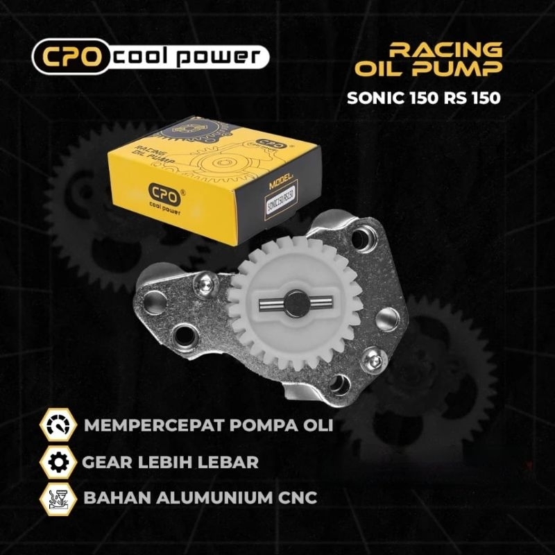 Jual pompa oli CPO satria Fu 150/ Sonic 150 pompa oli racing pump | Shopee Indonesia