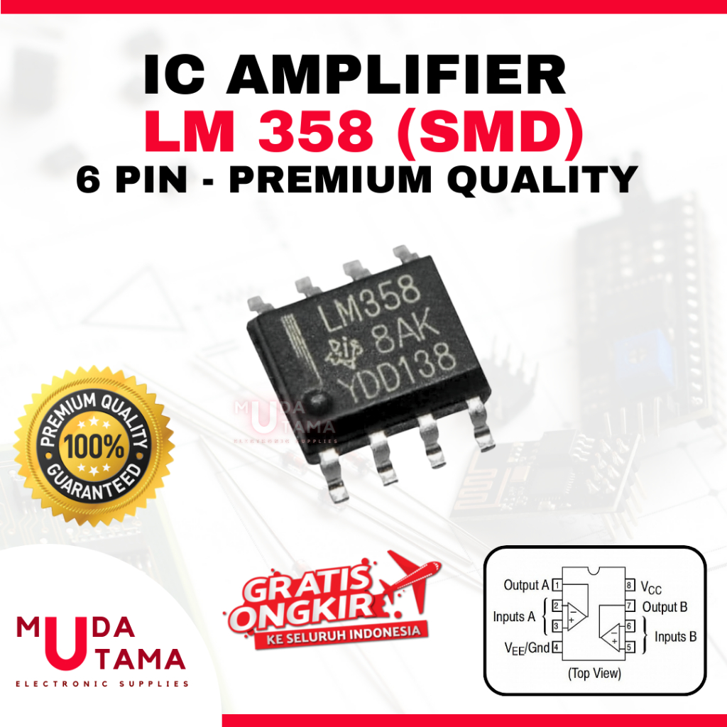 Jual LM358 SMD IC AMPLIFIER - IC AMPLIFIER LM 358 - IC LM358 - IC LM 358 | Shopee Indonesia