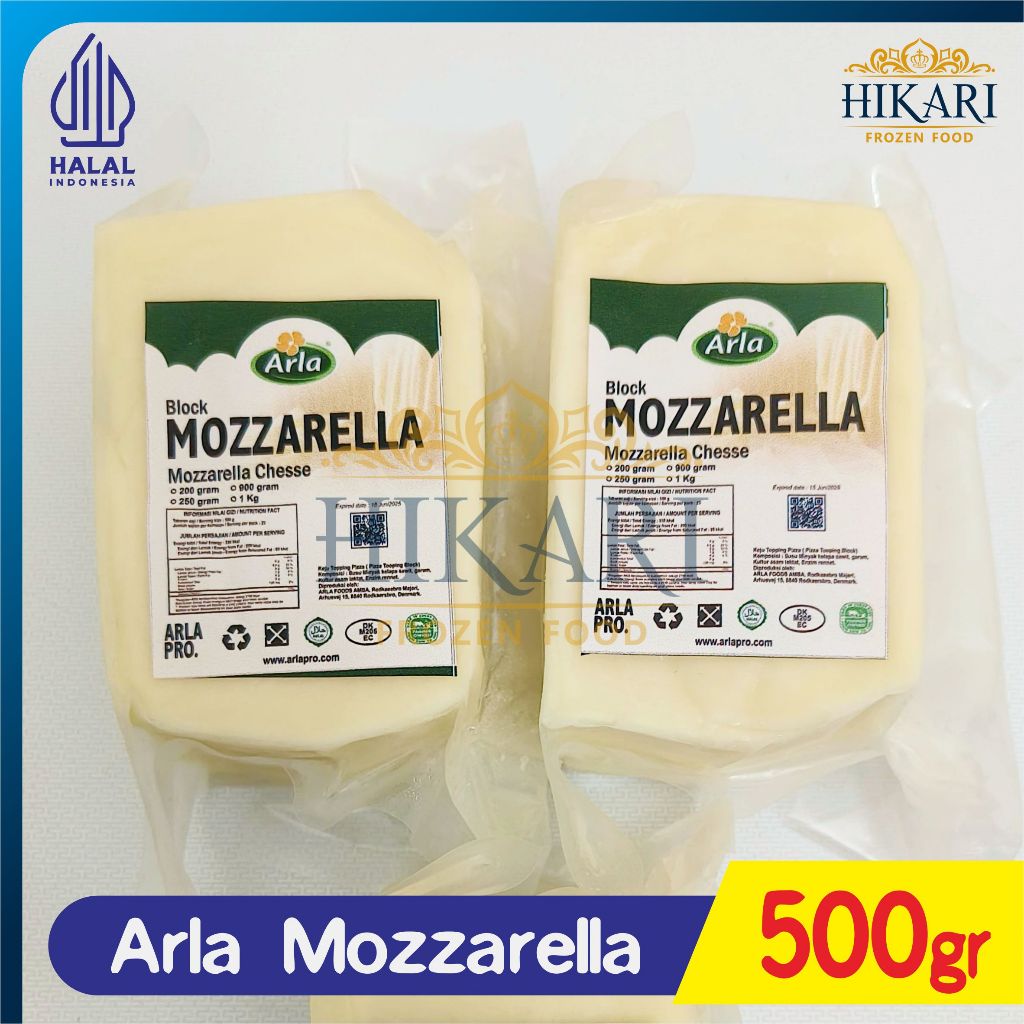 Jual Arla Mozzarella - Keju Arla Mozzarella 500gr -New Pack Hallal | Shopee Indonesia
