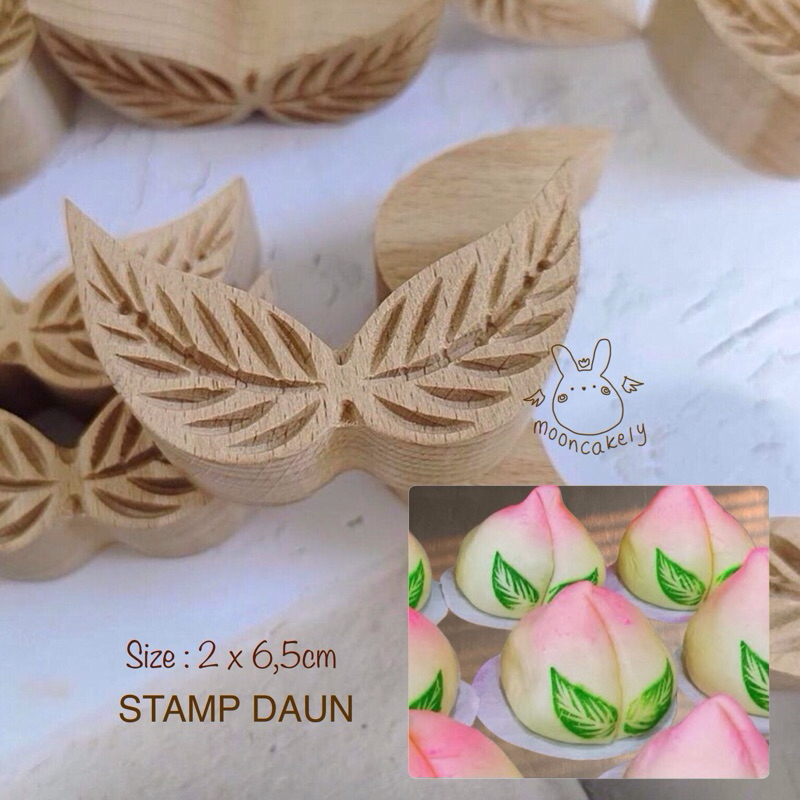 Jual Stamp Daun Stempel Bakpao Bakpia Cap Bakpau Persik Peach Sien Thou ...