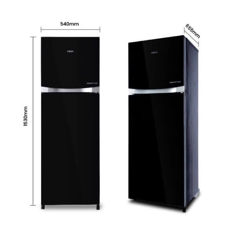 Jual Kulkas 2 pintu inverter aqua aqr-d275r kulkas 2 pintu low watt ...