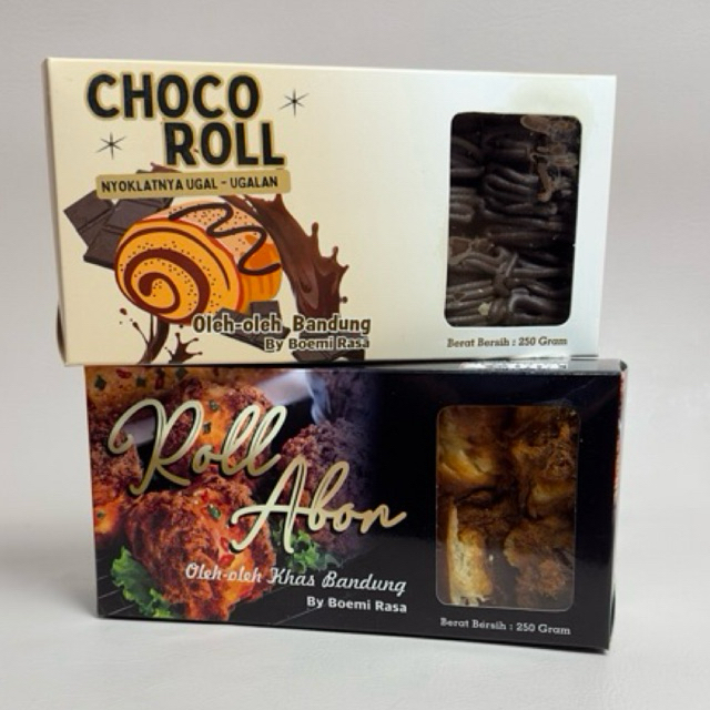Jual Paket Roti Gulung Abon Original Boemi Rasa isi 10 pcs + Choco Roll ...