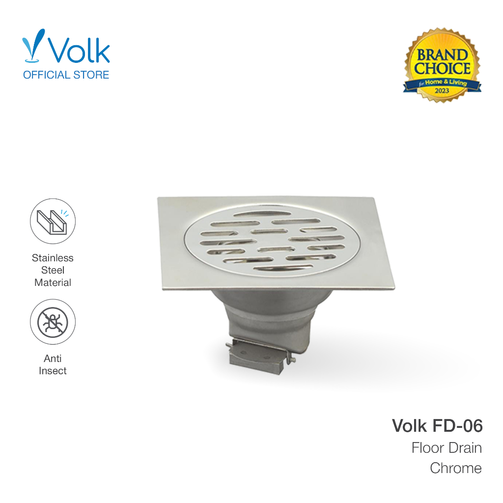 Jual VOLK FD-06 SUS FLOOR DRAIN | Shopee Indonesia