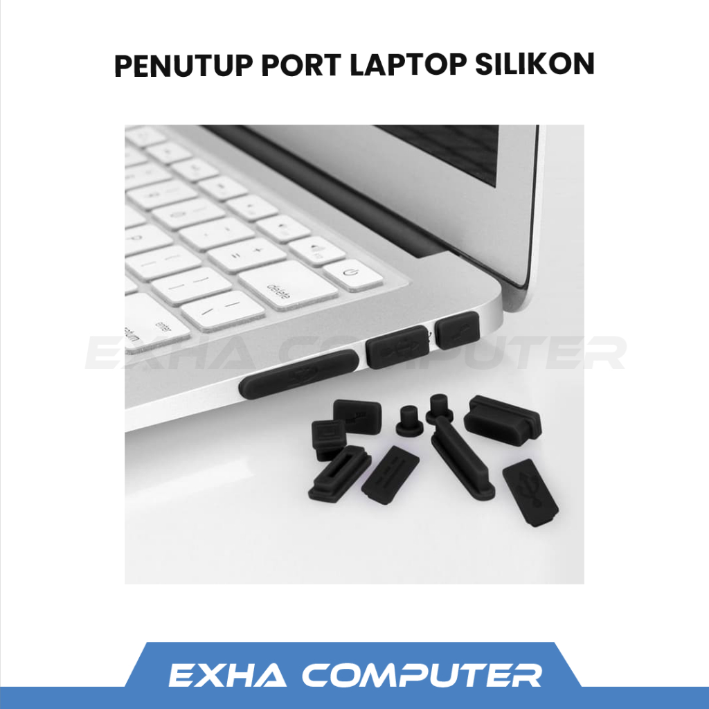Jual PENUTUP LUBANG PORT LAPTOP SILIKON HITAM | Shopee Indonesia