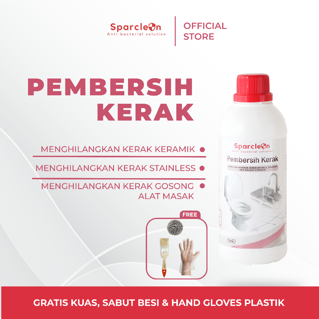 Jual SPARCLEAN Cairan Pembersih kerak dan Penghilang Semua Kerak Kamar ...