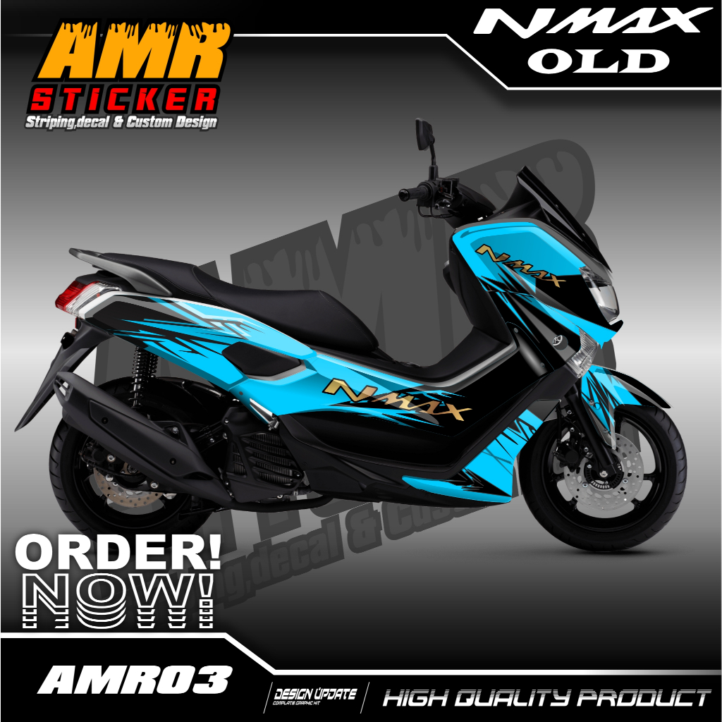 Jual Stiker Decal NMAX OLD Stiker Striping Variasi Full Body COD Decal ...