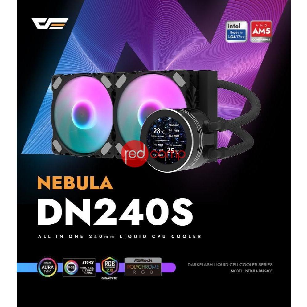 Jual DARKFLASH NEBULA DN240S LIQUID CPU COOLER | Shopee Indonesia