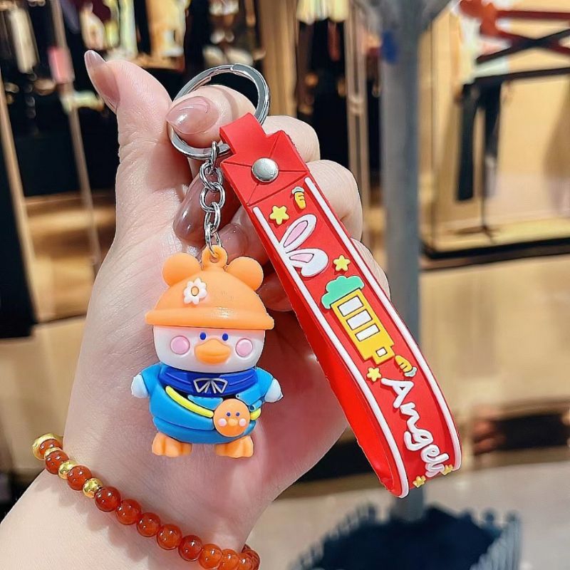 Jual Gantungan Kunci Strap Bebek Lucu Random Ganci Tas Keychain Bebek ...