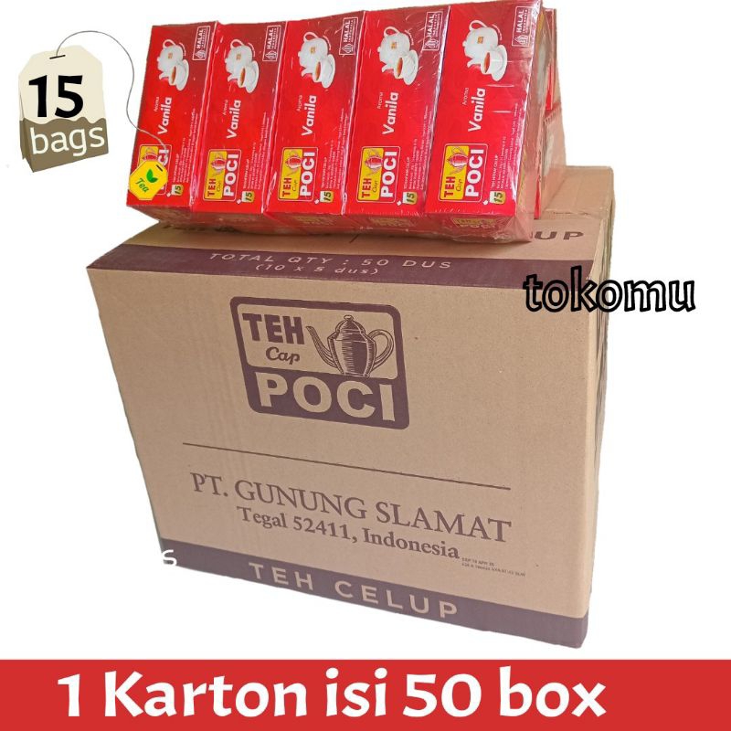 Jual Teh Poci Celup 1 Dus 50 Box @15 bags | Shopee Indonesia