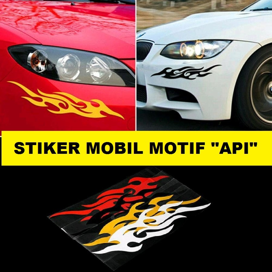 Jual Stiker Api Flame Tribal Bumper Body Mobil Aksesoris Car Decal ...