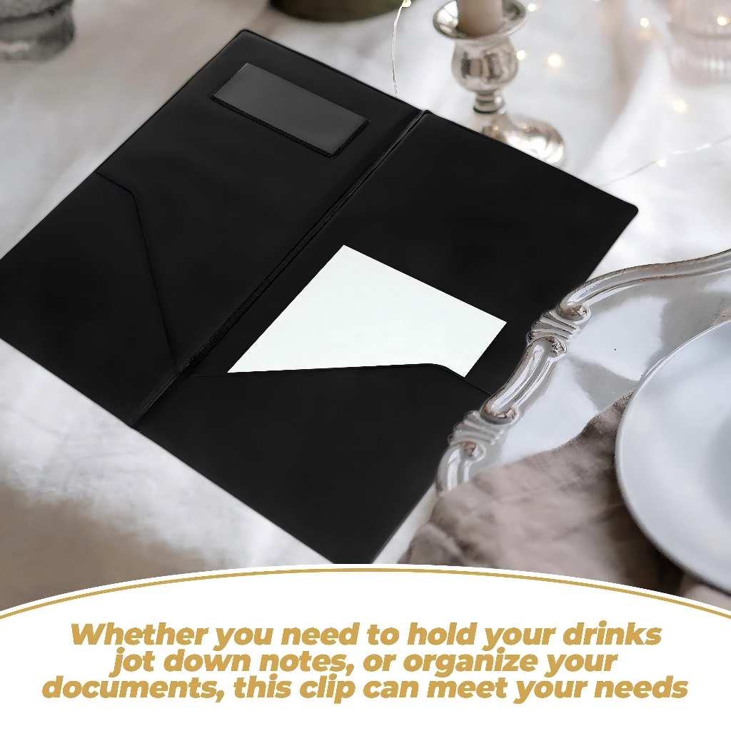 Jual Bill Holder Restaurant Hitam Tempat Bill Kulit Bill Cover ...