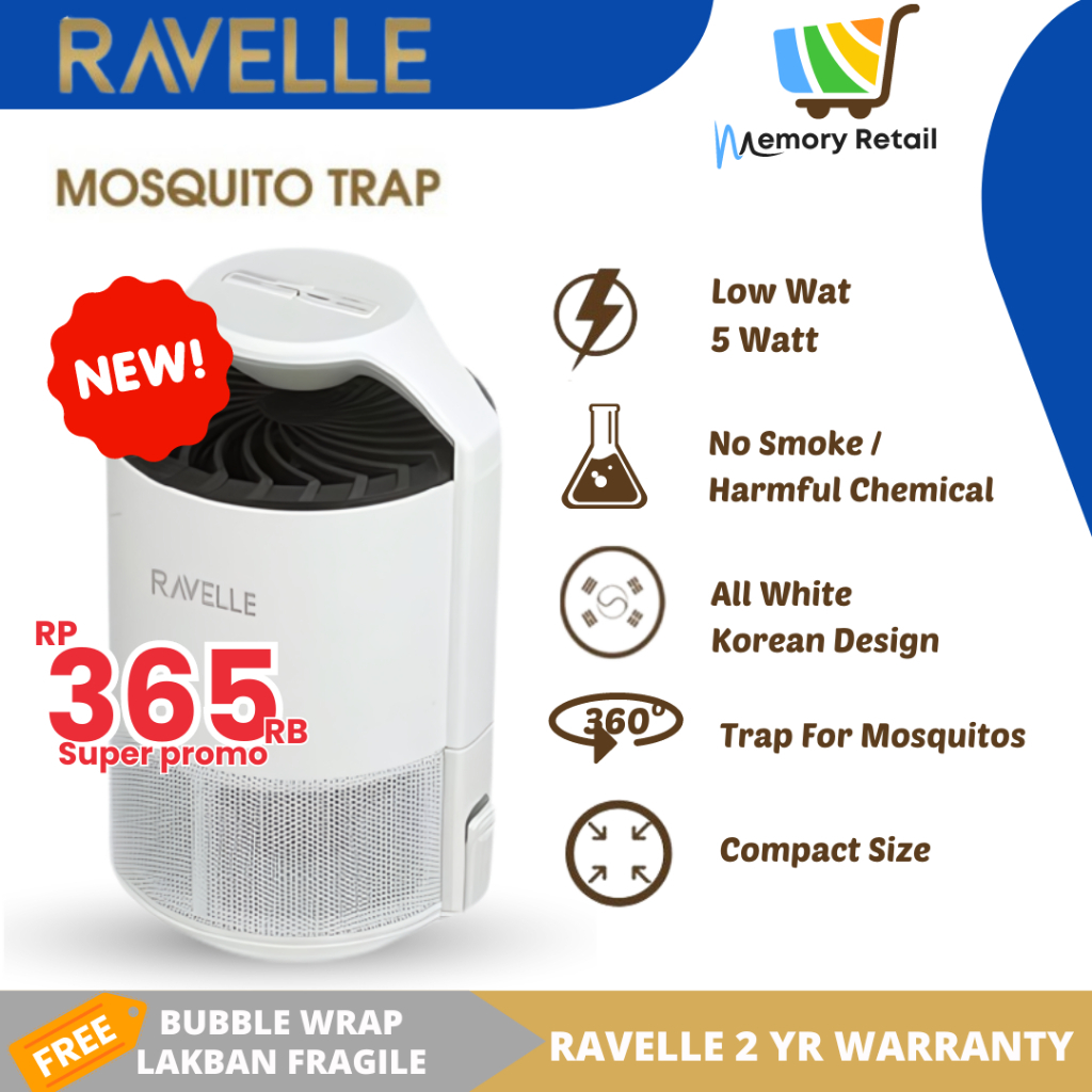 Jual RAVELLE Mosquito Trap Alat Perangkap Lampu Penangkap Anti Nyamuk ...