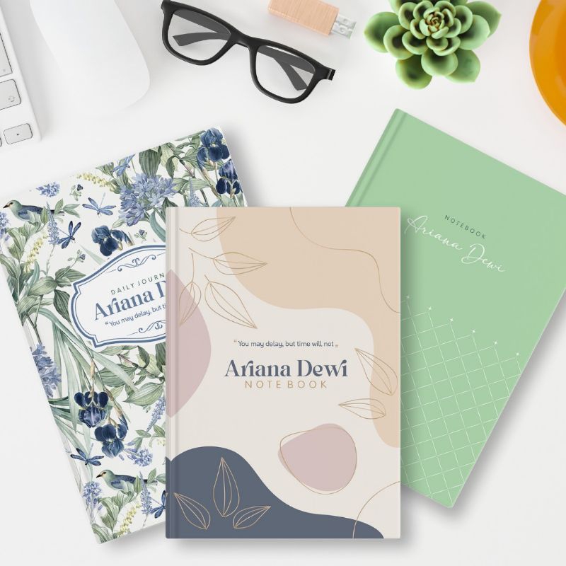 Jual Notebook Custom Desain Cover Hardcover Ukuran A5 Isi 100 lembar ...