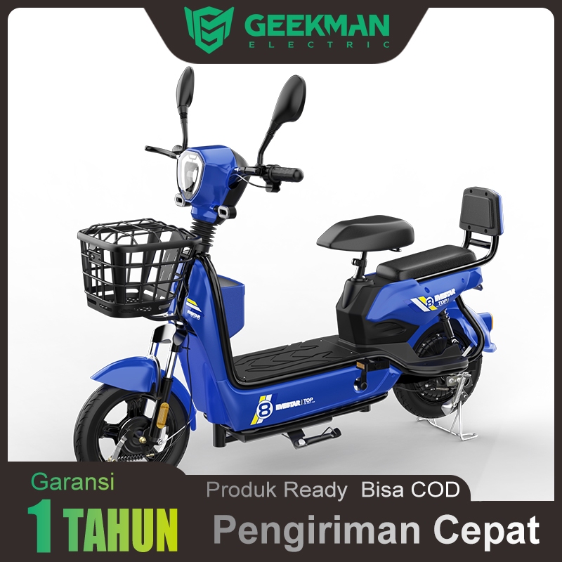 Jual GEEKMAN Sepeda listrik Dewasa JY8 12ah 48v Garansi Resmi | Shopee ...