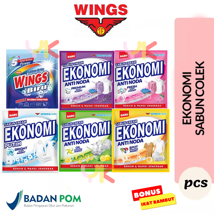 Jual EKONOMI Sabun Cream | Wings Sabun Colek | Ekonomi Sabun Colek 145 GR | Shopee Indonesia