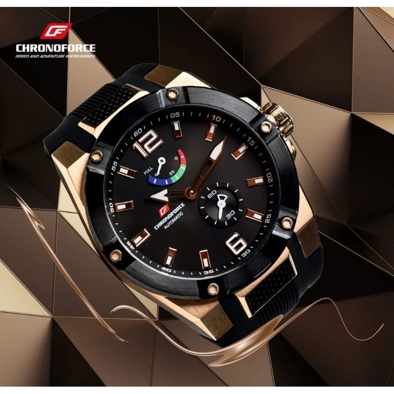 Jual Chronoforce 5231G Gold Series#Jam tangan pria Chronoforce 5231G# ...