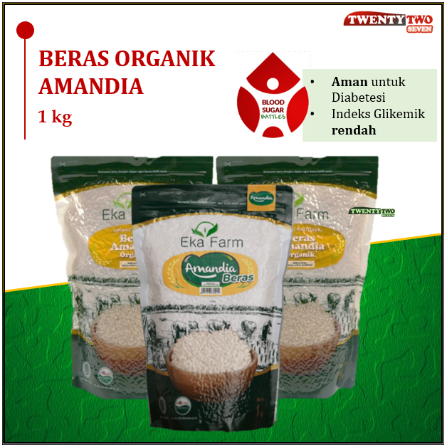 Jual EKA Farm - Beras Amandia (Rendah Gula / Beras Diabetes) Diet Aman ...