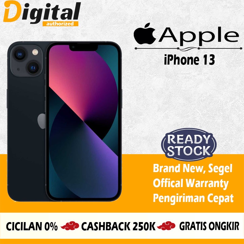 Jual Handphone ip 13 128GB 256GB 512GB Apple iPhone 13 Resmi indonesia | Shopee Indonesia