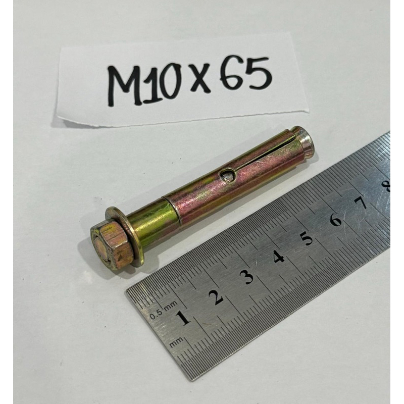 Jual Harga 1buah // Dyna bolt WOWO M10x65 // KUNCI 12 ( panjang 7cm ) baut tanam tembok dinding ...