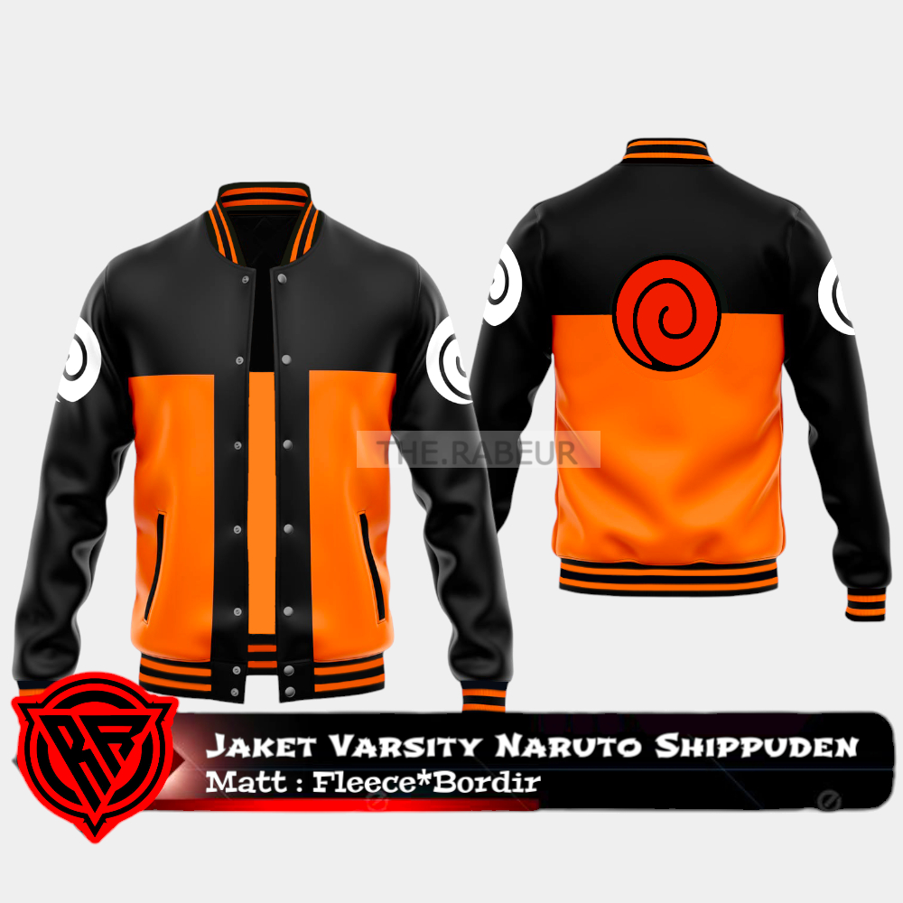 Jual JACKET ANIME VARSITY NARUTO SHIPPUDEN | Shopee Indonesia