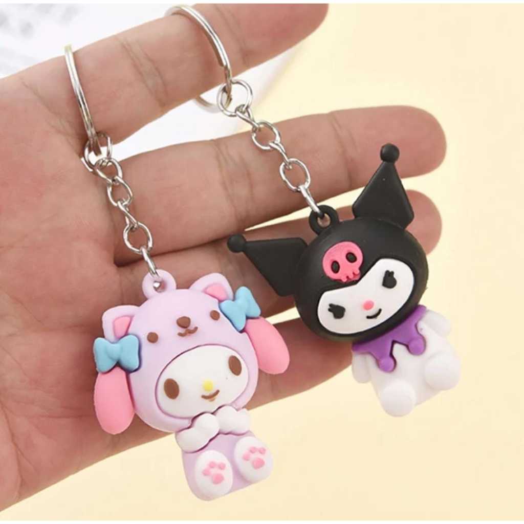 Jual OKESTORE_PKU / COD / Gantungan Kunci Kuromi Ungu Karet / Hello ...