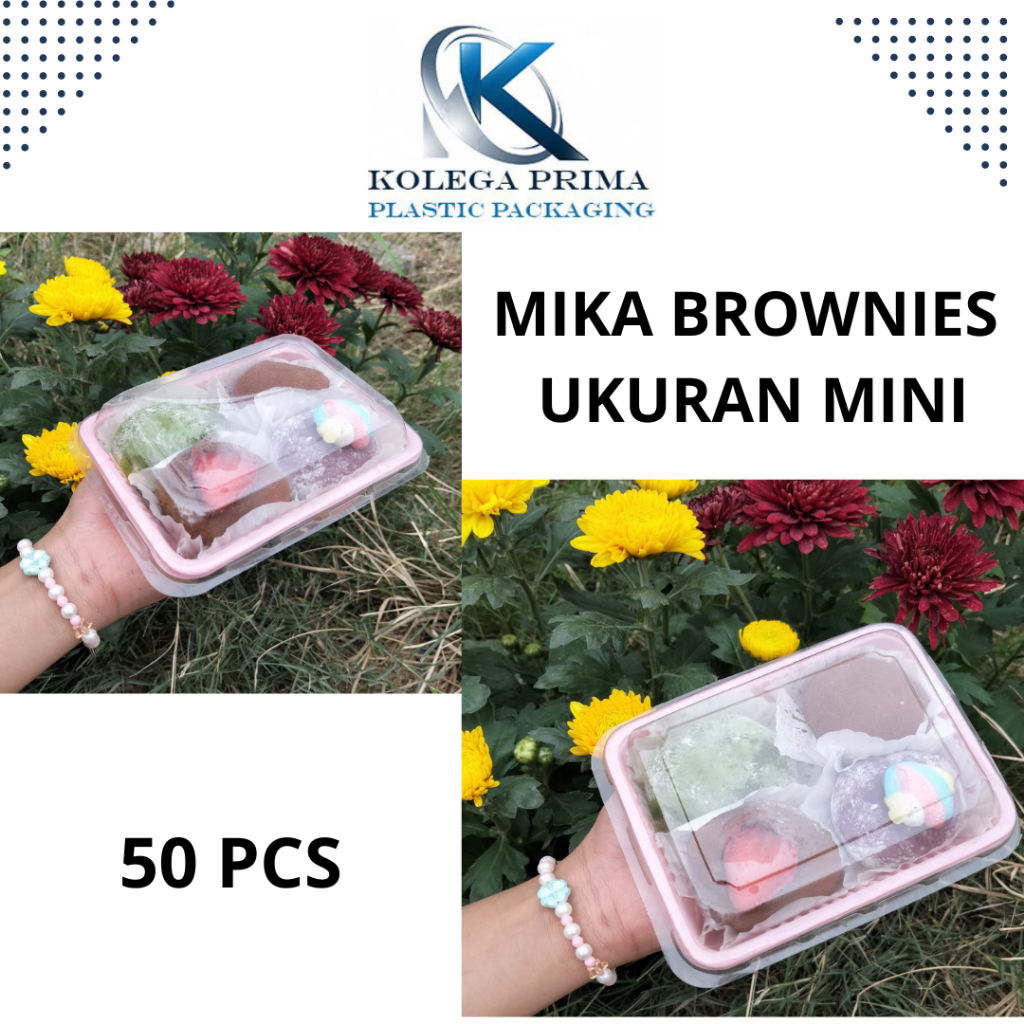 Jual MIKA BROWNIES MINI/ MIKA BROWNIES MURAH ISI 50PCS | Shopee Indonesia