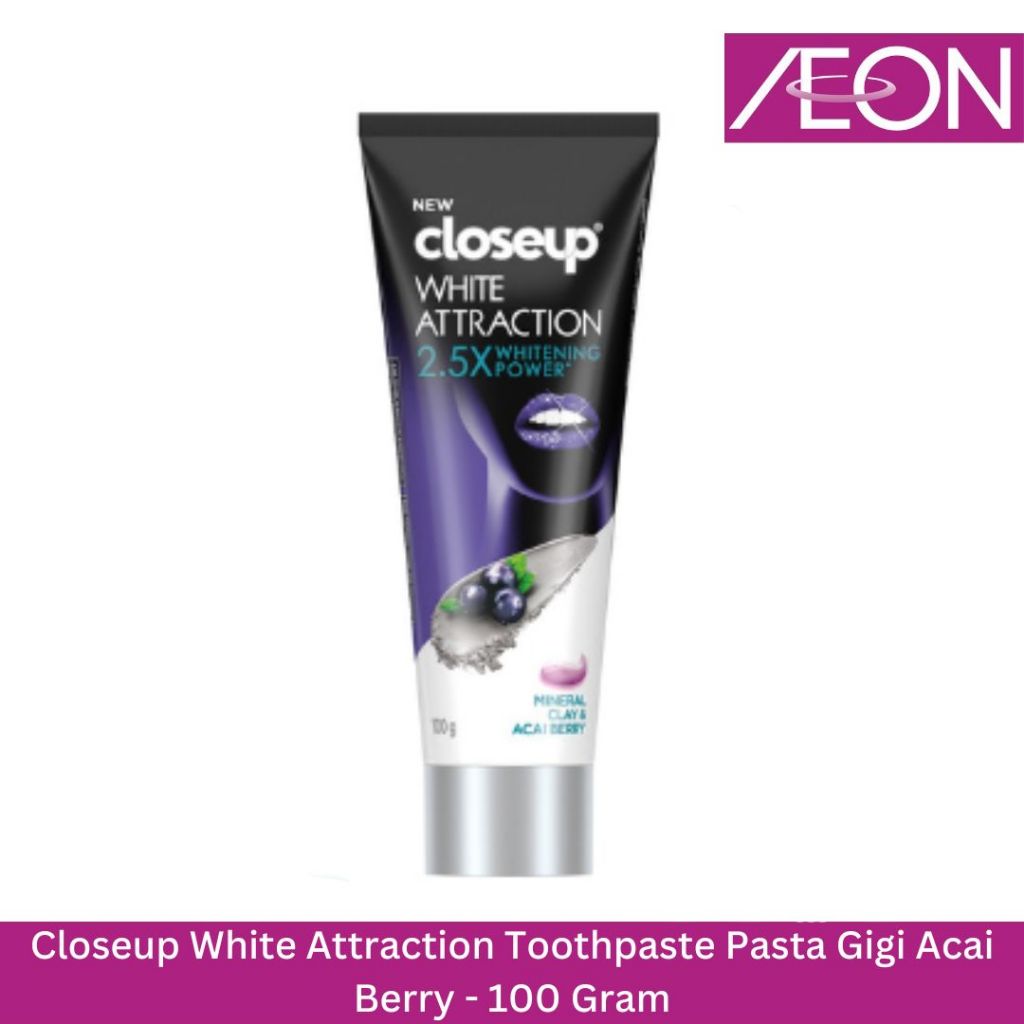 Jual Closeup White Attraction Toothpaste Pasta Gigi Acai Berry - 100 ...
