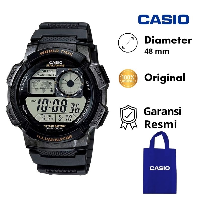 Jual Jam tangan Pria Casio AE-1000W-1AVDF / AE-1000W-2AVDF /AE-1000W-1BVDF Casio Original ...