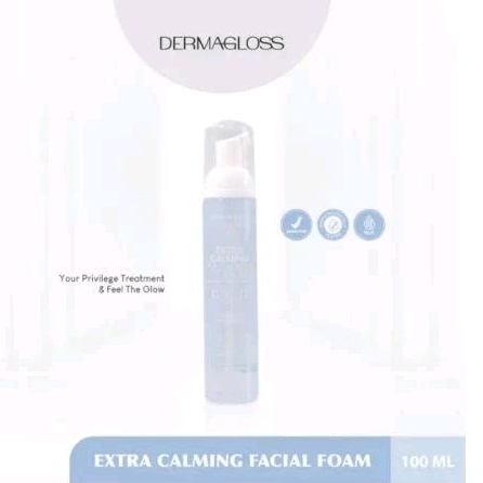 Jual DERMAGLOSS - EXTRA CALMING BALANCE FACIAL FOAM ( exp buan 09 2025 ...